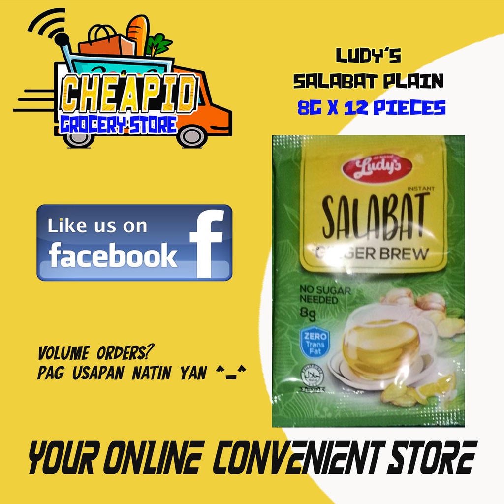 Ludy's Instant Salabat / Ginger Brew Plain - 8 grams x 12 sachets ...