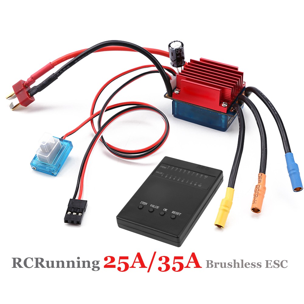 RCRunning 25A/35A 2S Waterproof Dustproof Brushless Electronical Speed ...