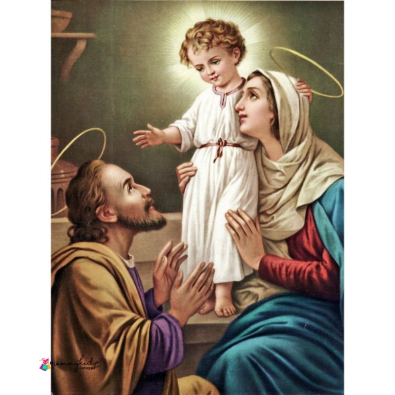 Scripture (A4 SIZE LAMINATED) The Holy Family Poster Wall Home Decor A4 ...
