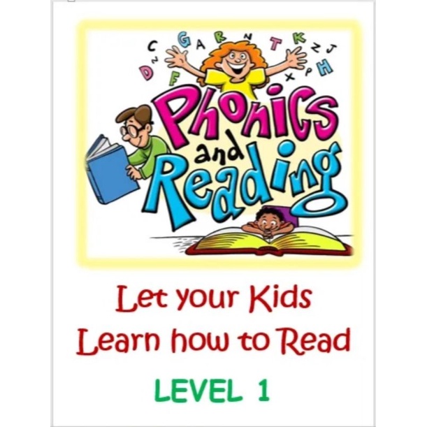 Phonics & Reading Level 1 "Let your kids Learn How to Read" (68pages/A4 ...