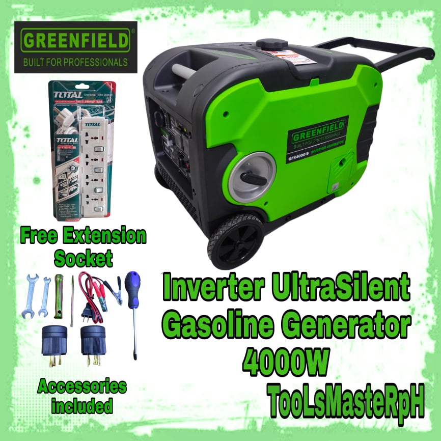 GREENFIELD/INGCO Inverter UltraSilent Gasoline Generator 4000W ...
