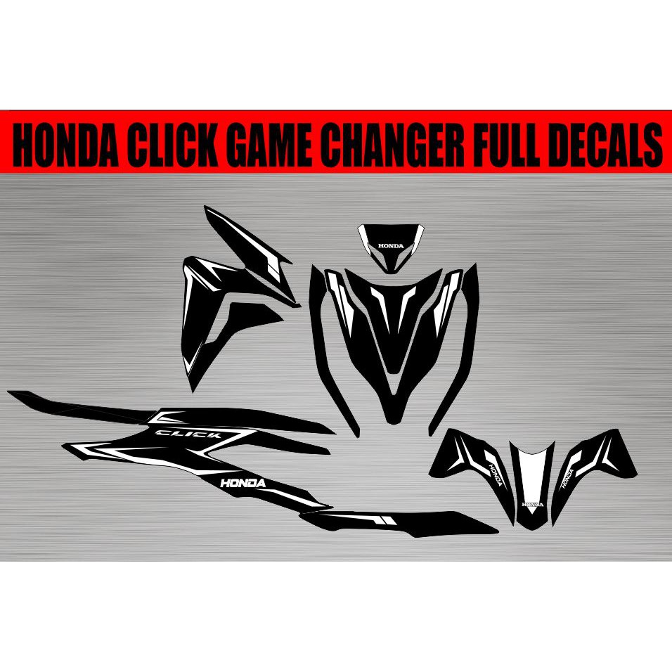 MINIMAL DESIGN HONDA CLICK GAME CHANGER FULL DECALS PRINTED LAMINATED ...