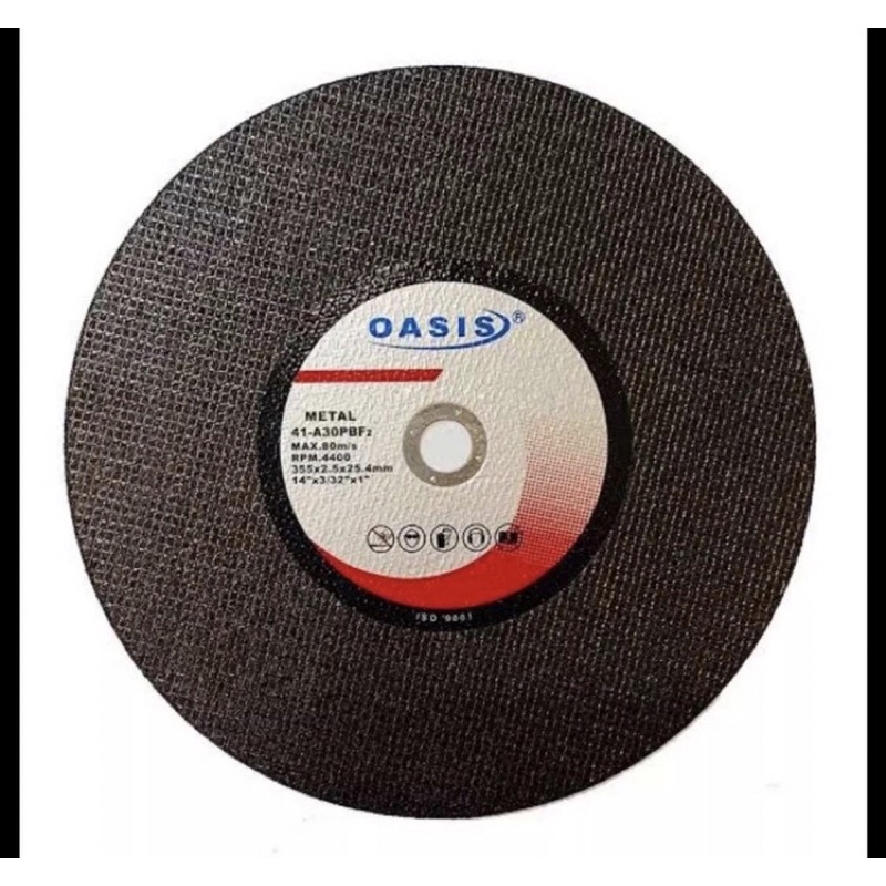 OASIS CUT OFF WHEEL 14” BLACK & GREEN | Shopee Philippines