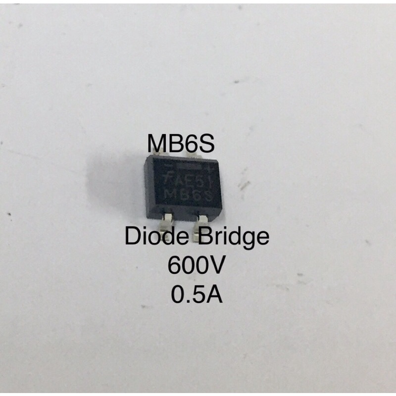 5pcs MB6S Diode Bridge Rectifier 600V 0.5A SOIC- 4 Pin Electronic Circuit Parts | Shopee Philippines