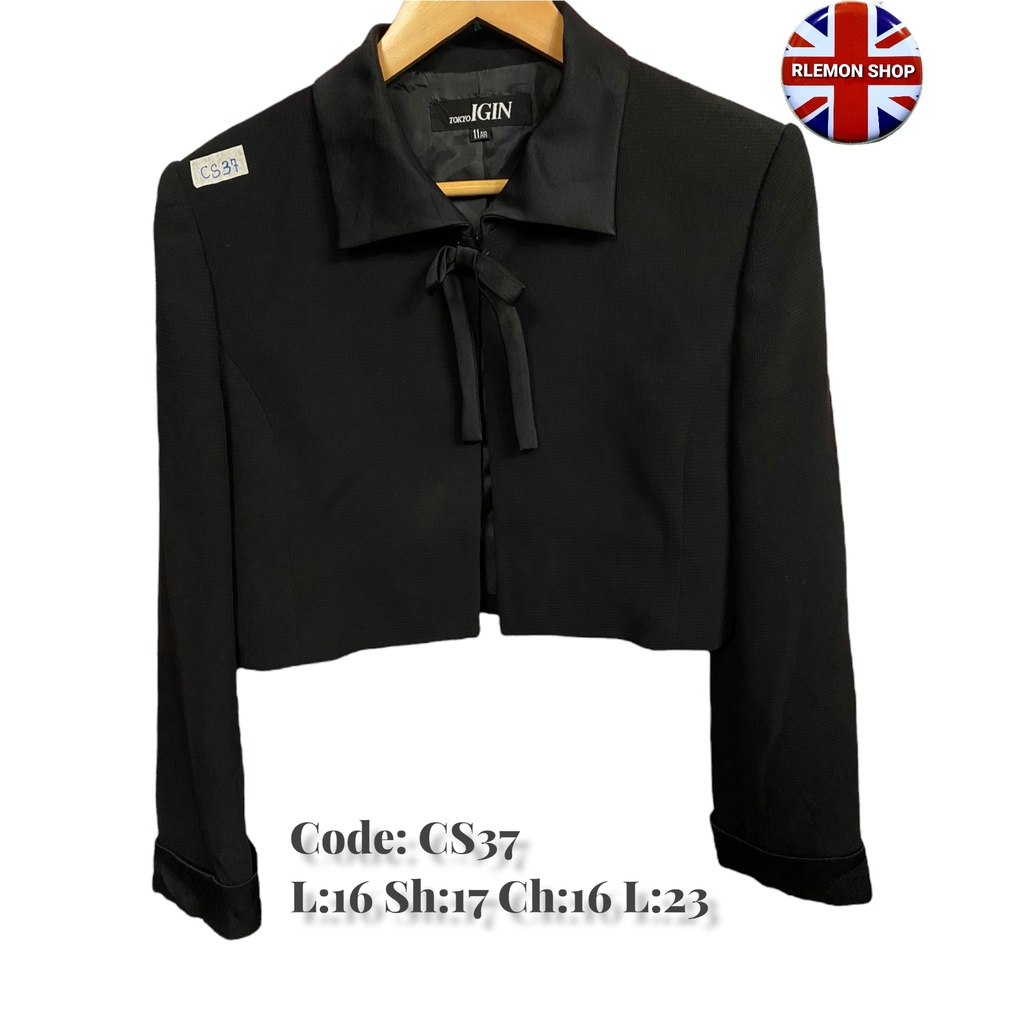 Crop Formal Suit Business Coat, Women's | Shopee Philippines