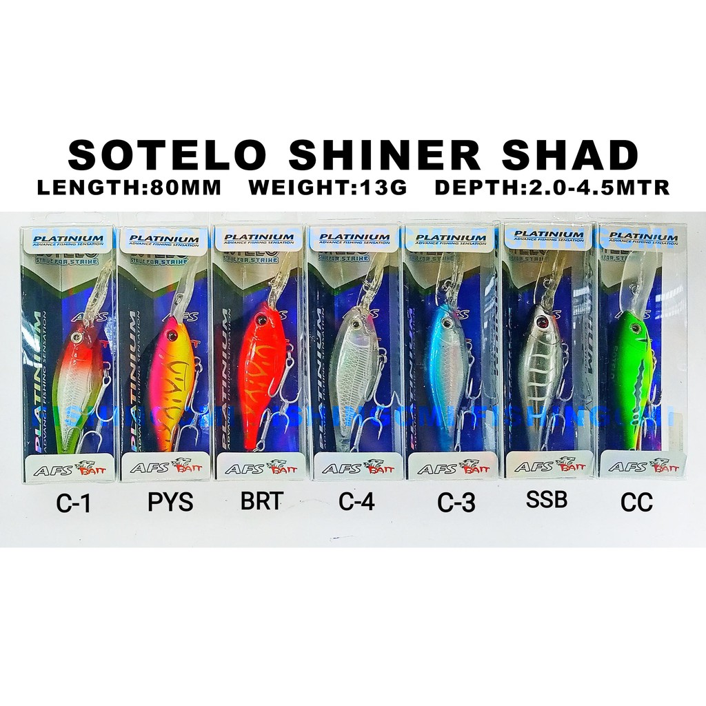 SOTELO SHINER SHAD fishing lure casting quality | Shopee Philippines