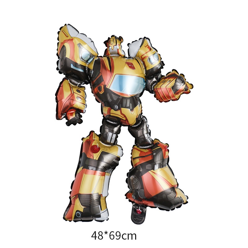 Transformer Theme Optimus Prime Bumblebee Aluminum Foil Balloons Boy ...