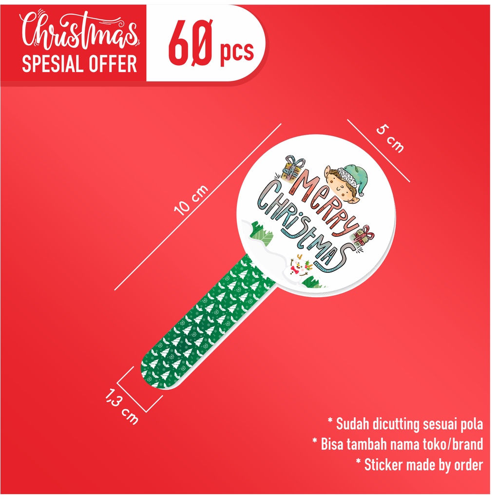 Christmas/christmas theme cookie jar stickers/bottle jars (contains 60 ...