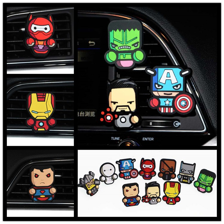 Clearance! On Hand Marvel Avengers Heros Figure Car Air Condition Vent ...