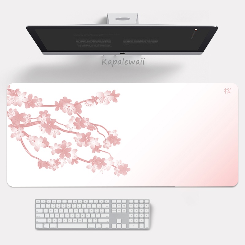 Sakura Mouse Pad Table Mat Pink Flower Computer Keyboard Cute Mousepad ...