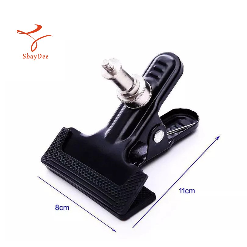 Photo Studio Heavy Metal Spring Clamp Backdrop Clip with 1/4 screw for ...