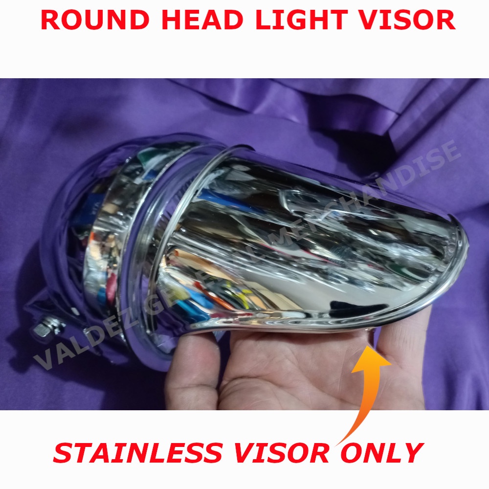 Yamaha YTX 125 ROUND Visor "LONG" Stainless, Shorpet 150 pesos, RS100 ...