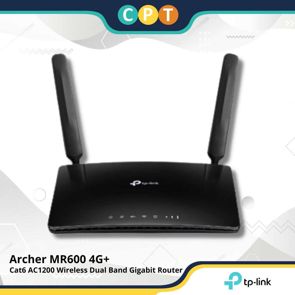 TP-Link Archer MR600 4G+ Cat6 AC1200 Wireless Dual Band Gigabit Router ...