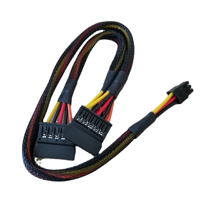 6Pin to Splitter 15Pin SATA Power Cable Cord for DELL Vostro 3650 3653 ...