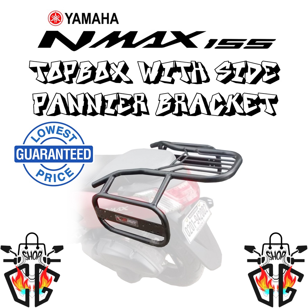 NMAX 155 v1 - Top Box with Side Pannier Bracket Heavy Duty COD | Shopee ...