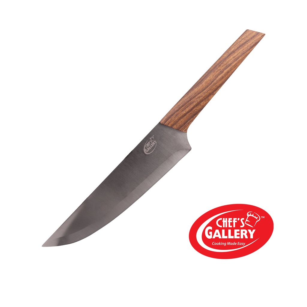 Chef's Gallery Stainless Steel Chef's Knife | Non-Stick Titanium ...
