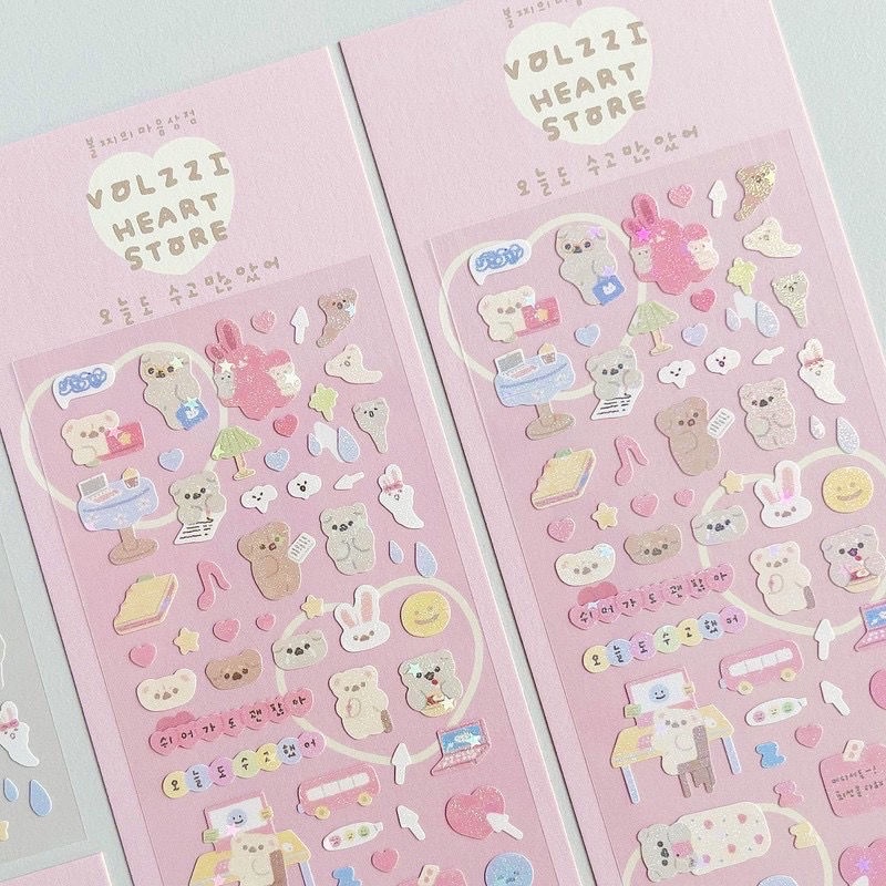 GaLiCiCi Oversized Bear Stickers Series / Cute Hot Silver Rabbit ...