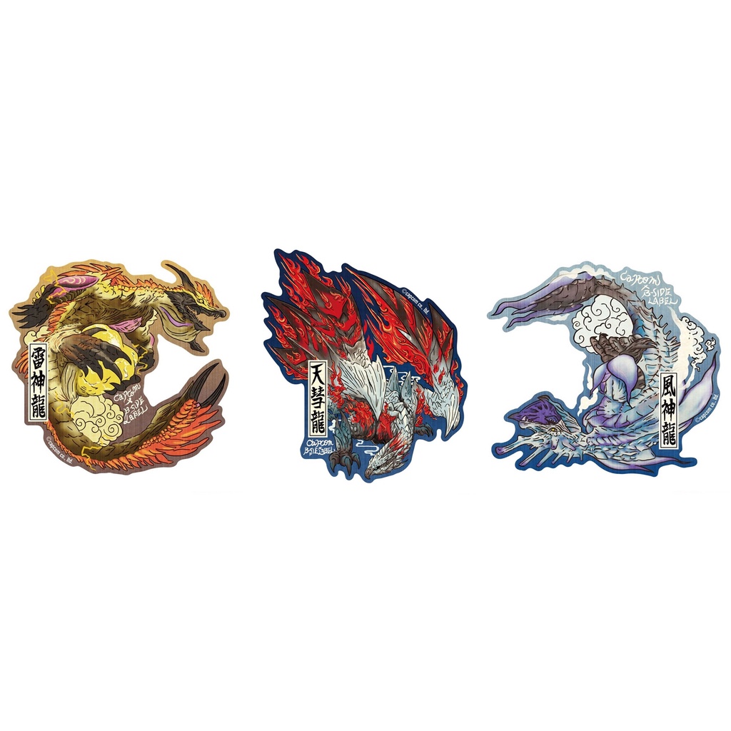 Monster Hunter Rise : Sunbreak Vinyl Sticker Pack 2 "Ukiyoe Version ...