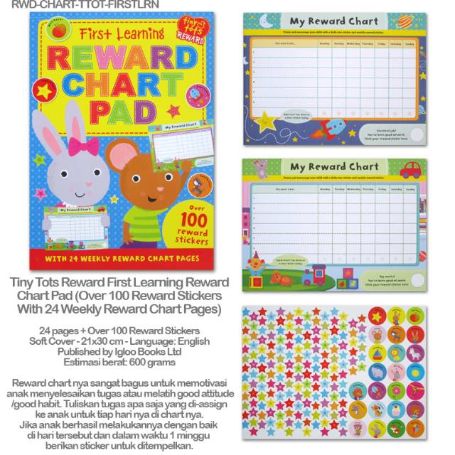 Tiny tot reward chart pack | Shopee Philippines