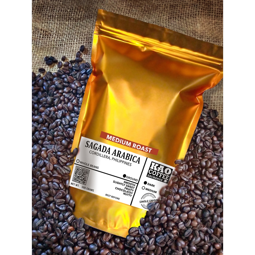 Sagada ARABICA MEDIUM Roast WHOLE BEANS Coffee | Shopee Philippines