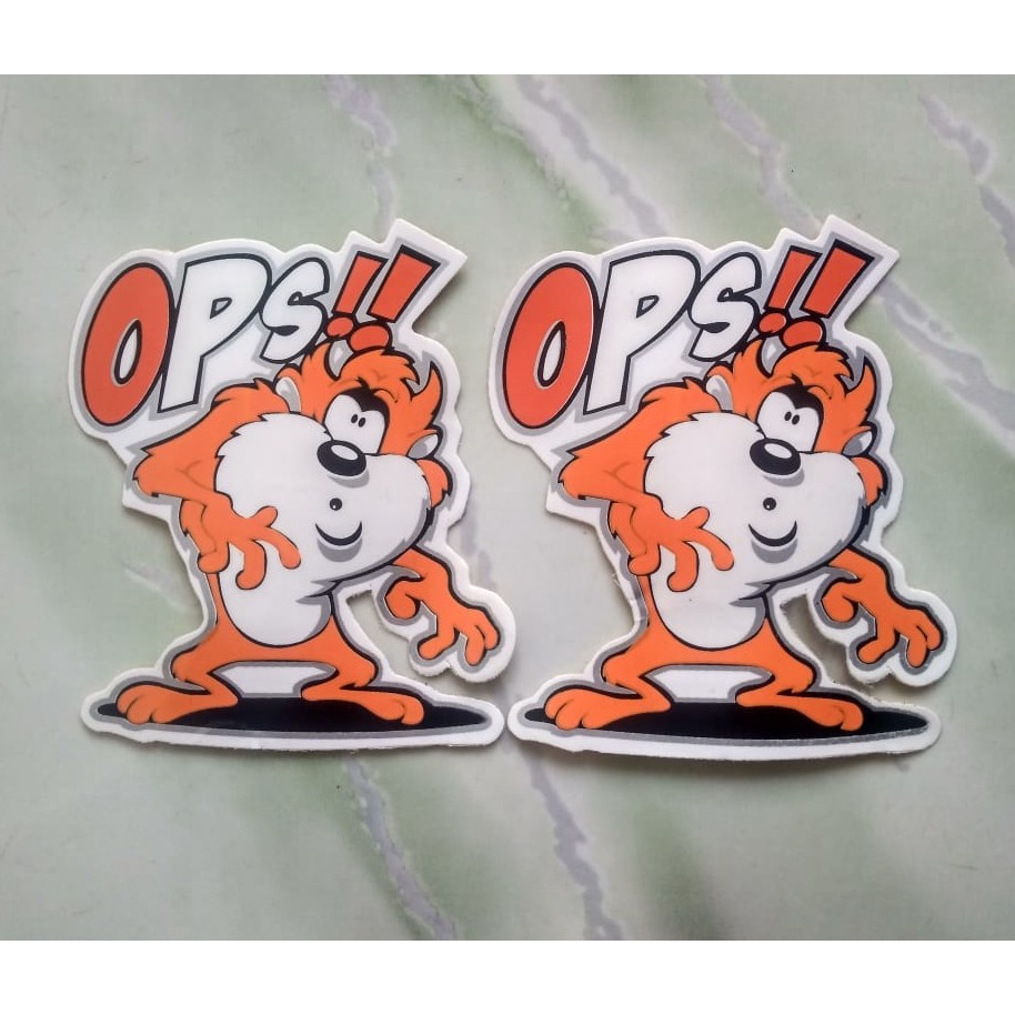 Tazmania cartoon striping sticker | Shopee Philippines
