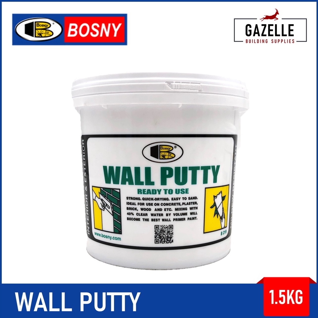 Bosny Wall Putty 320g / 0.5kg / 1.5kg B219 | Shopee Philippines