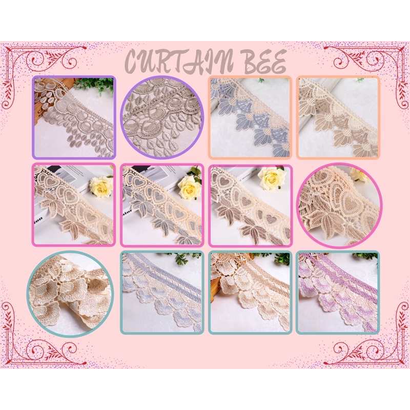 Cotton Lace Lace, Embroidered Lace, beautiful luxury Bee Lace 9 cm-15cm ...