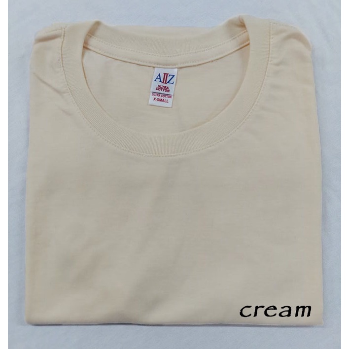 AIIZ / A2Z Ultra Cotton Plain Shirt UNISEX (CREAM) | Shopee Philippines