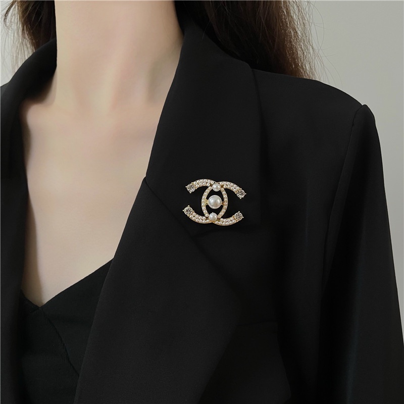 Korean Version High-End Light Luxury Pearl Brooch Women's High-End Pin ...