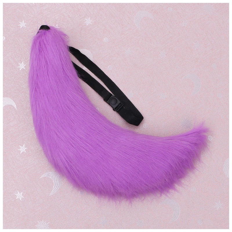 Long-haired fox tail cos ear beast ear cosplayJK tail simulation tail ...