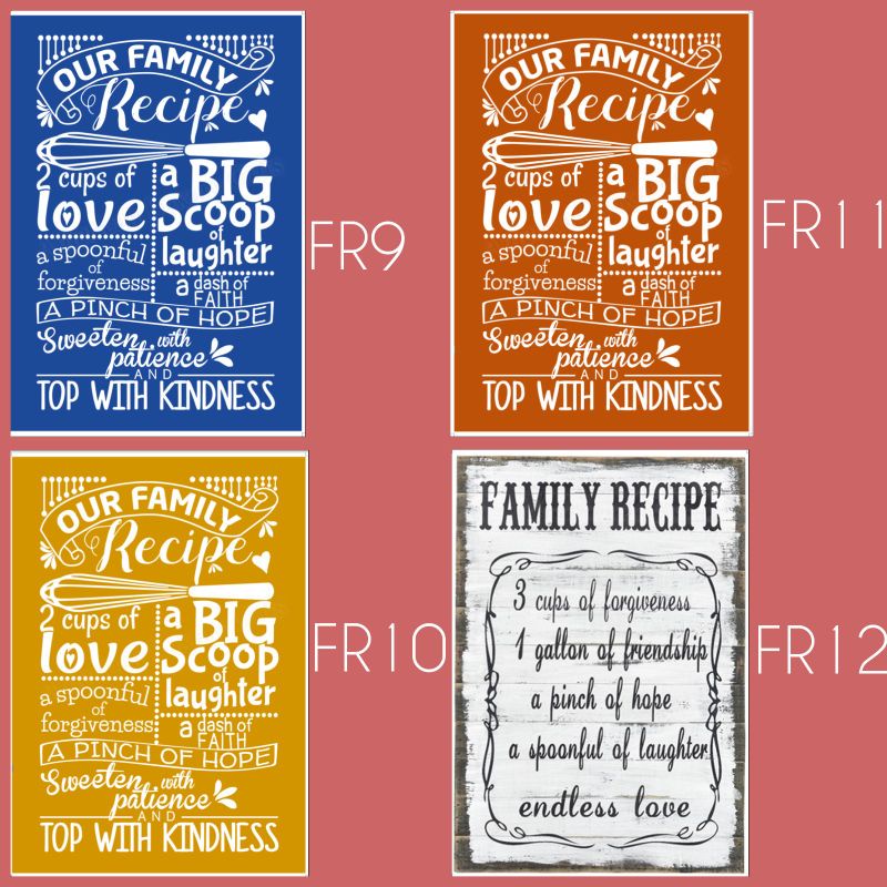 Family Recipe Laminated Wall Chart A4 | Shopee Philippines