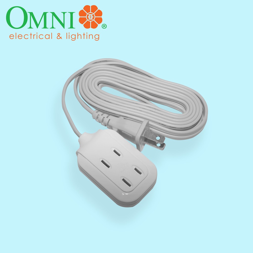 OMNI Dual Portable Extension Cord 3 Meter or 6 Meter | Shopee Philippines