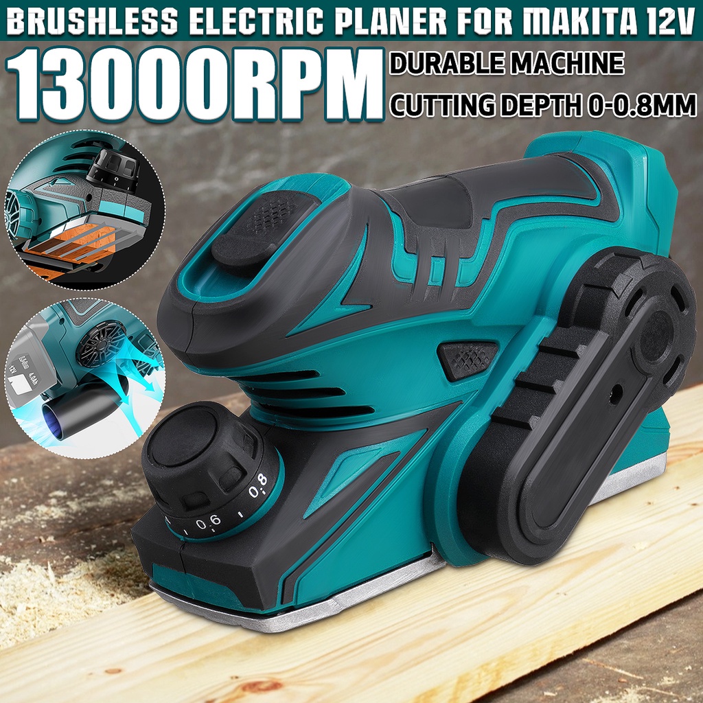 13000r/min 12V Cordless Brushless Electric Planer with Wrench Handheld ...