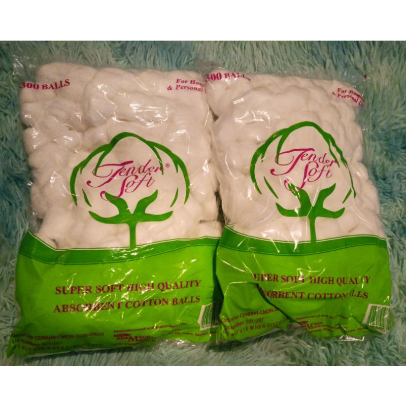 300pcs Cotton balls (Tender Soft) | Shopee Philippines