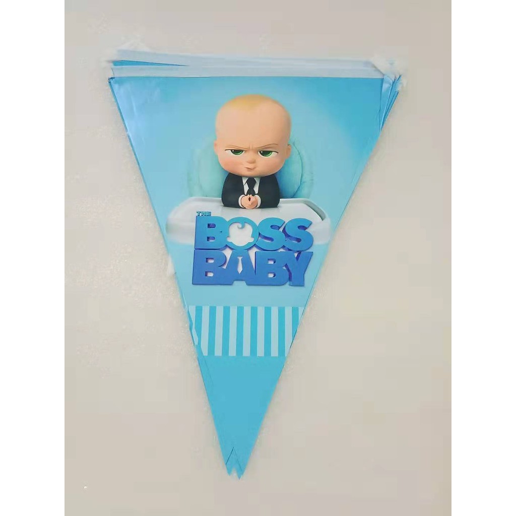 BOSS BABY theme birthday party decorations Double-sided cartoon ...