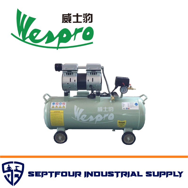 Wespro 3/4HP Oiless & Silent Air Compressor (For Dental, Painting, Food ...