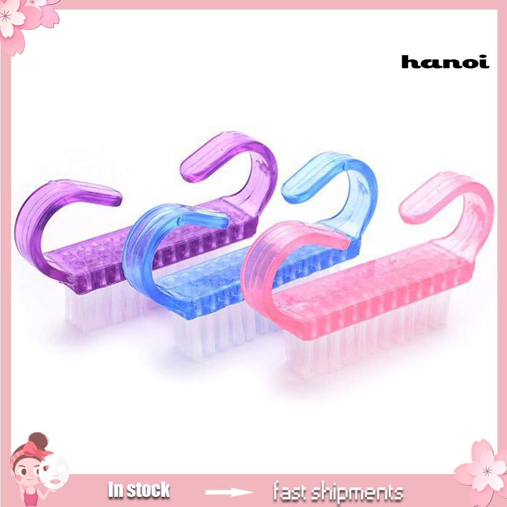 HMZ_Portable Trumpet Horn Handle Nail Art Dust Cleaning Brush Manicure ...