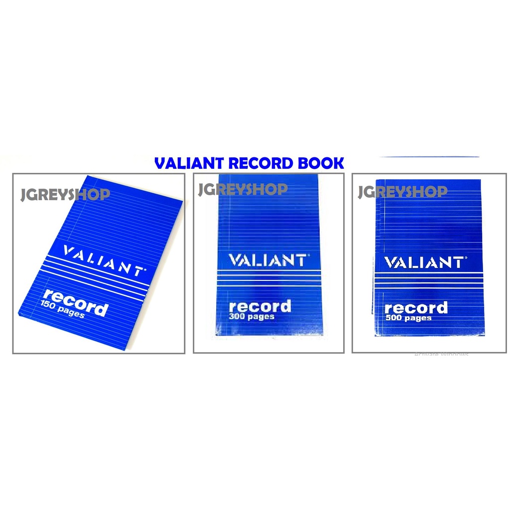 VALIANT RECORD BOOK 150 ,300 AND 500 PAGES (Pages Big Size 178x285mm ...