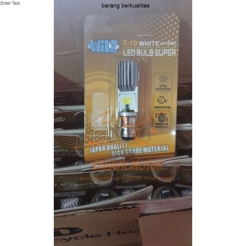 T19 M2B AC DC PNP ORIGINAL Wills Motorcycle Matic Duck LED Main Light ...