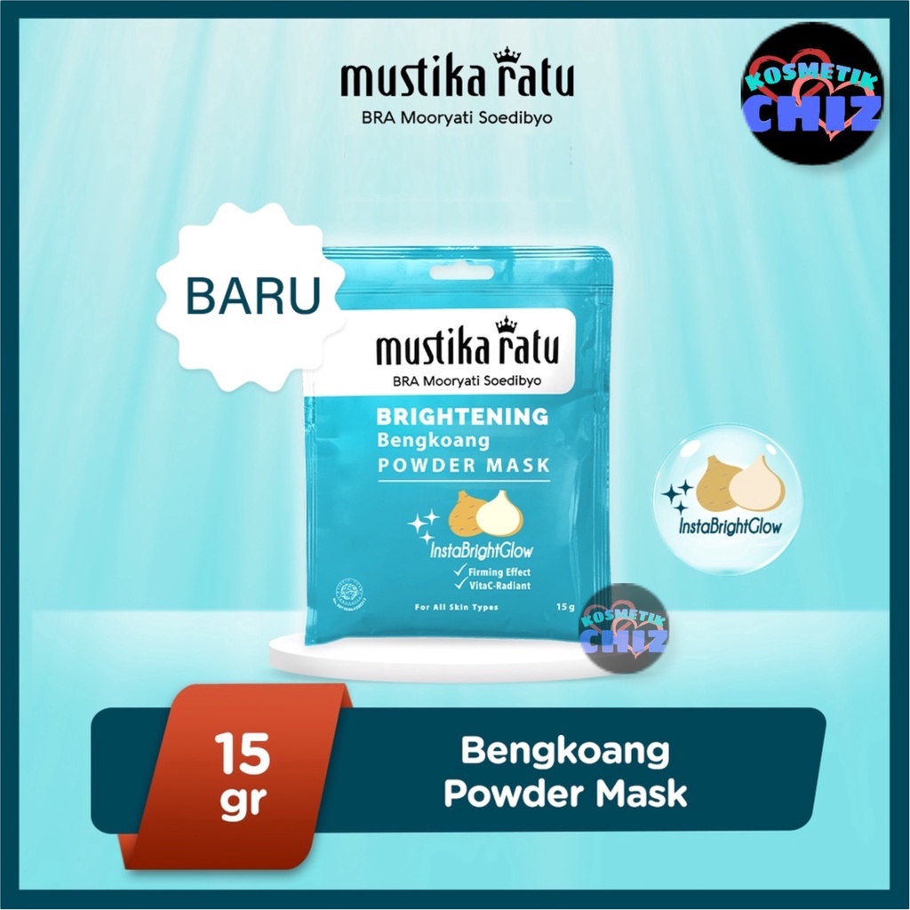 Mustika RATU Jicama Mask 15gr - Brightening Jicama Powder Mask | Shopee ...