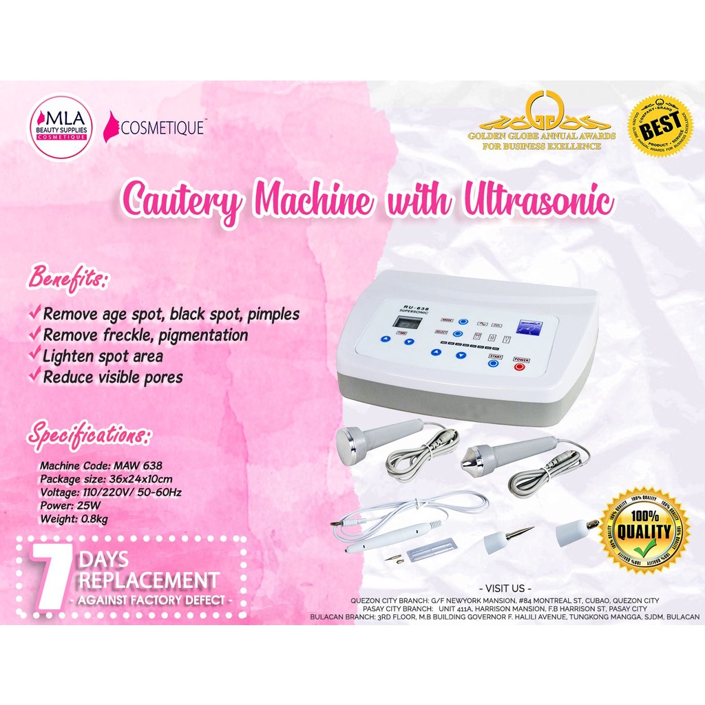 3 in 1 Cautery Machine Warts Removal with Newest Portable Ultrasonic ...