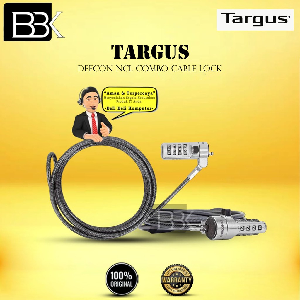 Targus Defcon NCL Combo Cable Lock | Shopee Philippines
