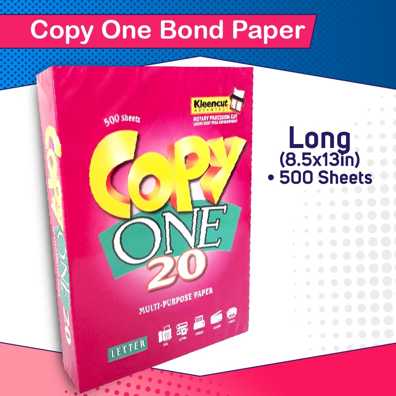 70GSM COPY ONE Bond Paper / White Paper / Inkjet Paper for School and ...