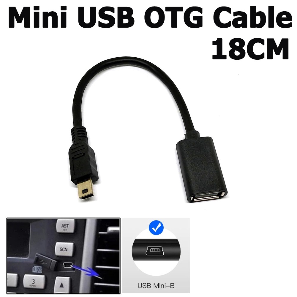 Mini USB OTG Cable Super Speed 5Pin Mini-B Male to 2.0 Female Data ...