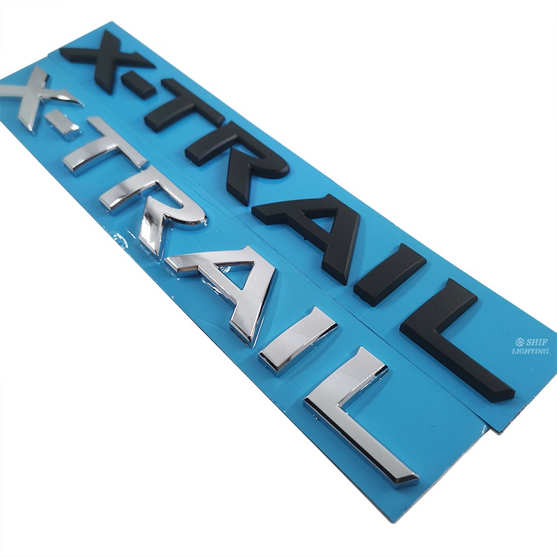 1 x New Black Chrome ABS X-TRAIL XTRAIL Letter Car Auto Rear Trunk ...