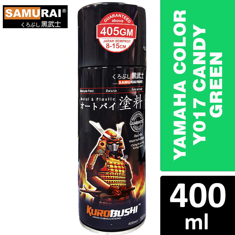 Samurai Y017 CANDY GREEN SAMURAI YAMAHA 400ML | Shopee Philippines