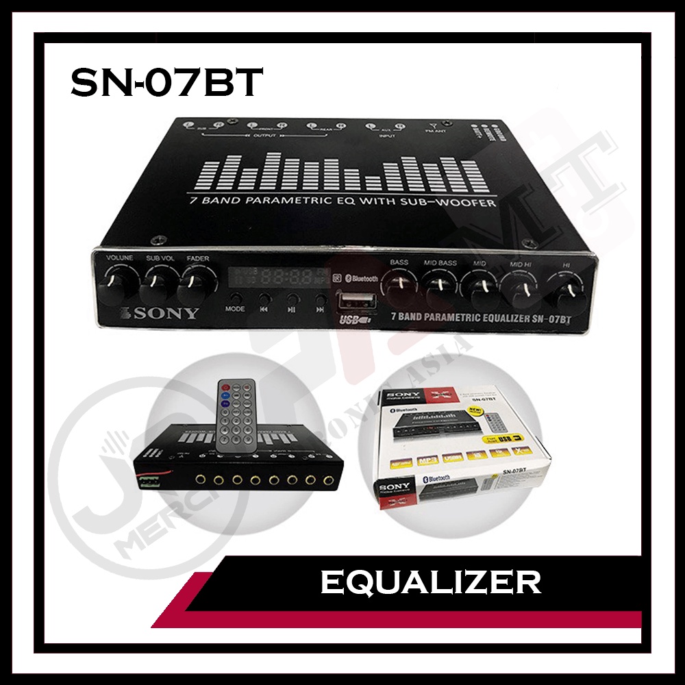 SN-07BT Parametric Car Equalizer with USB Input and Bluetooth | Shopee ...