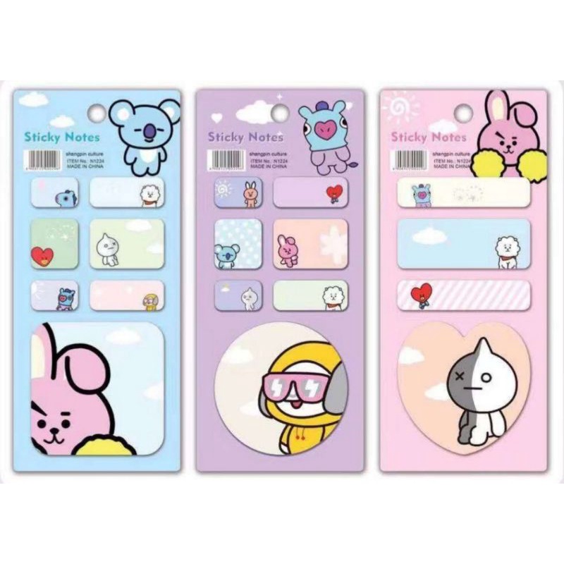 BTS BT21 sticky notes | Shopee Philippines