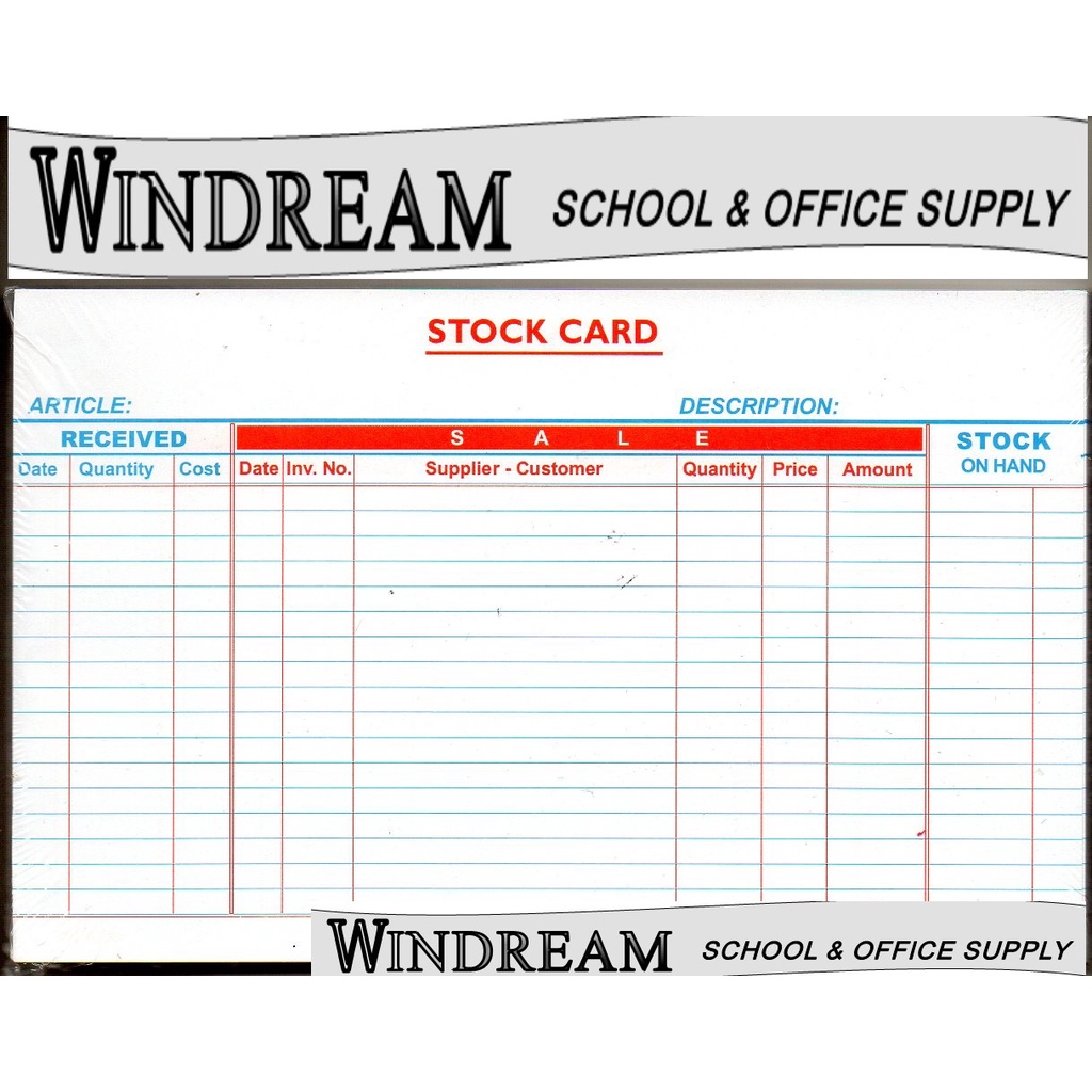 Stock Card 5x8 100pcs | Shopee Philippines