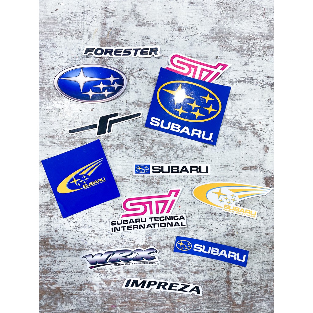 Brand New Waterproof Subaru Stickers for laptop Impreza forester STI ...